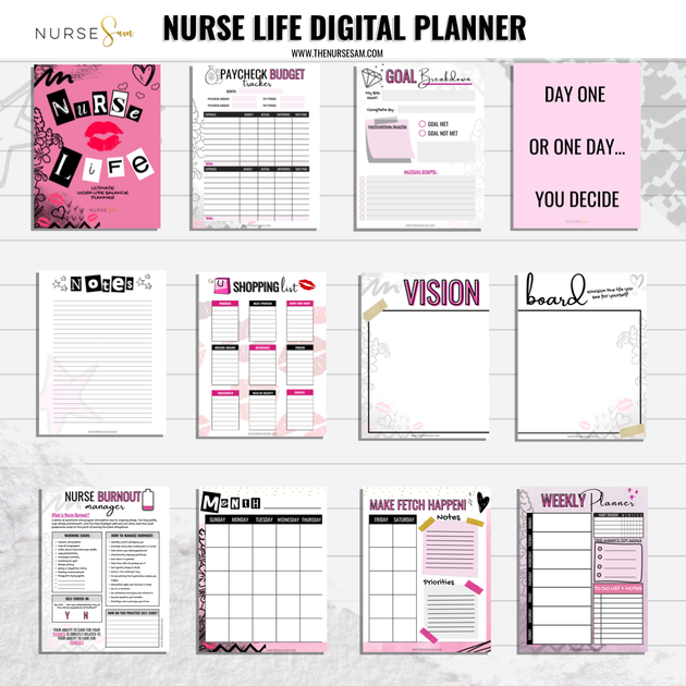 Nurse Life Digital Planner: For Students and Nurses! – The Nurse Sam